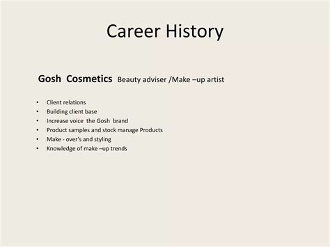 Curriculum Vitea Ppt