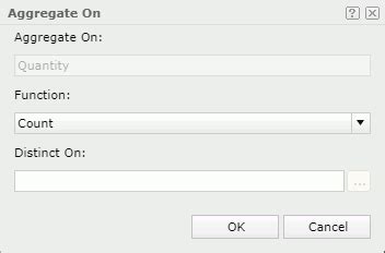 Aggregate On Dialog Box Properties Logi Analytics