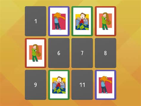 Daily Routine Memory Game Matching Pairs Daily Routine Memory Game Matching Pairs