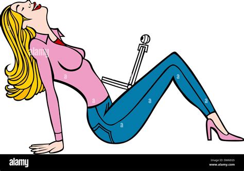 Laughing Girl Webcam Stock Vector Image And Art Alamy