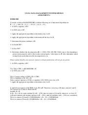 CS 631 Sol Assignment 4 Pdf CS 631 DATA MANAGEMENT SYSTEMS DESIGN ASSIGNMENT 4 EXERCISE