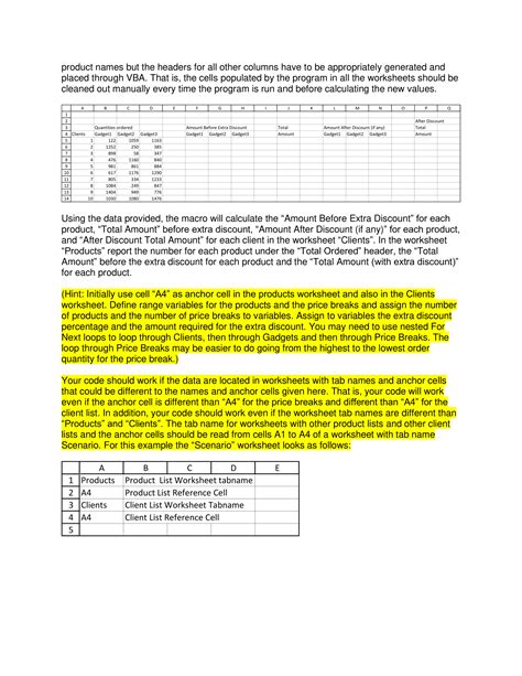Isen 230 Homework 5 Vba Code Due In Canvas Upload