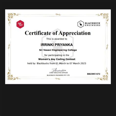 Priyanka Irrinki On Linkedin Hello Connections Happy To Receive The Certificate Of