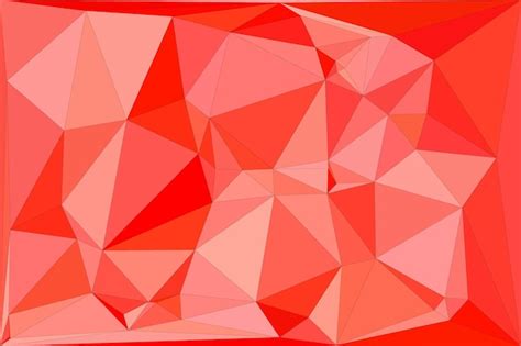 Abstract Geometric Red Polygonal Background Featuring Sharp Triangular Shapes And Varying Shades