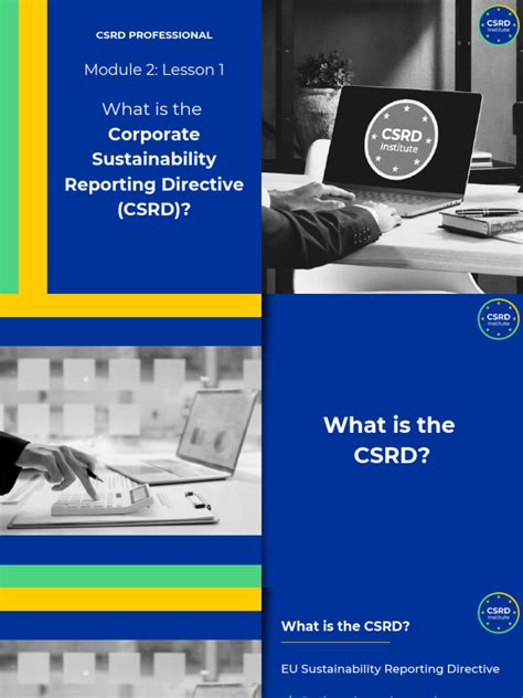 1 Csrd Professional Module 2 Slides Pdf