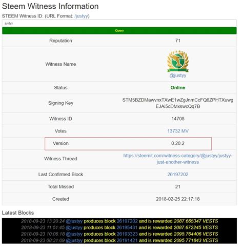 Embracing Hf20 My Steem Witness Node Upgraded To V0202 On A New