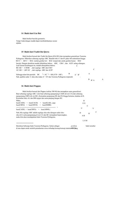 Beberapa Alternatif Bukti Teorema Pythagoras Doc