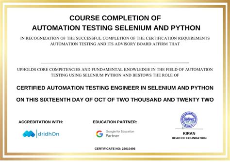 Automation Testing Online Course Certification Training