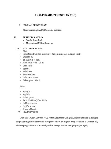 Analisis Air Cod Pdf