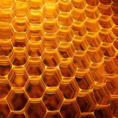 Premium Ai Image Hexagonal Honeycomb Pattern