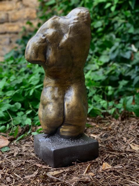 Erotic Man Sculpture Nude Bust Statue Sexy Man Figure Cement Etsy