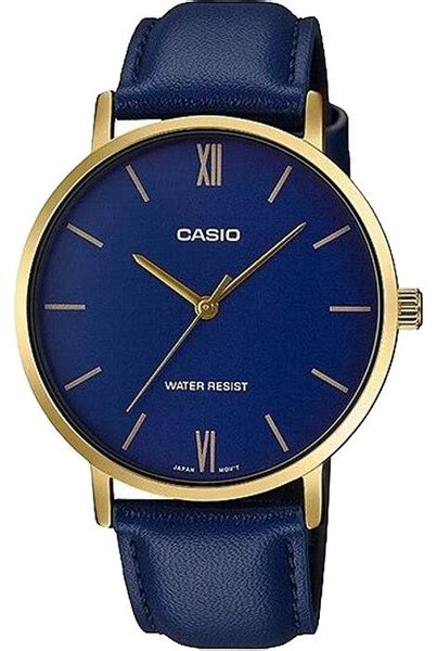 Кварцевые мужские наручные часы Casio Collection Mtp Vt01gl 2b на кожаном ремешке купить с