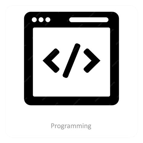 Premium Vector Programming And Coding Icon Concept
