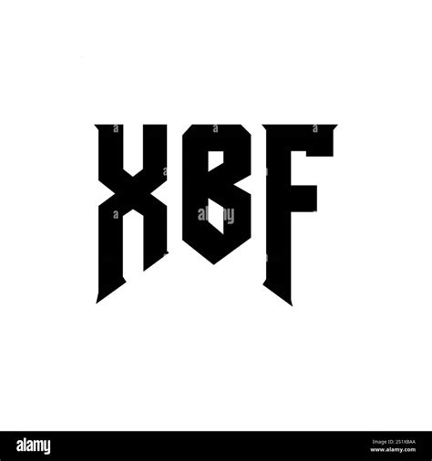 Xbf Letter Logo Design For Technology Company Xbf Logo Design Black And White Color Combination