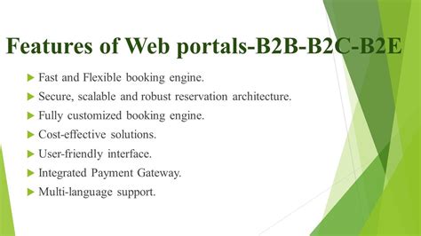 Web Portals B2b B2c B2e Travelopro Ppt Download