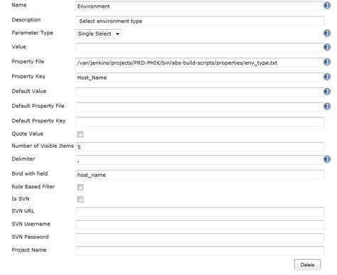 Jenkins Dynamic Extended Choice Parameter Plugin