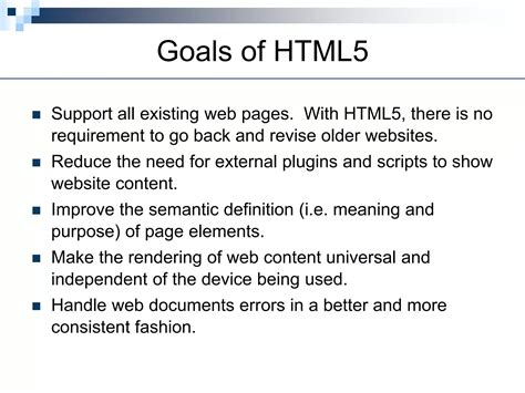 1 Introduction To Html5 Ppt