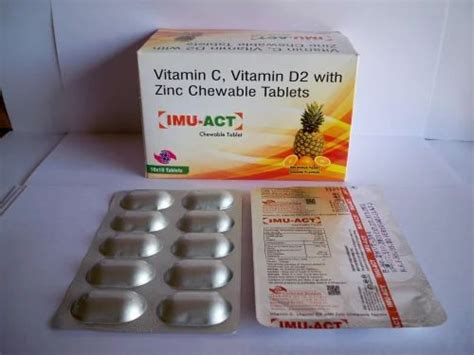 Vitamin C Vitamin D2 With Zinc Chewable Tablets At Best Price In Baddi