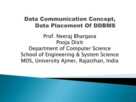 Data Com Concept Data Placement Ppt