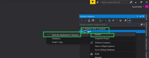 Open DACPAC File In Visual Studio AzureOps
