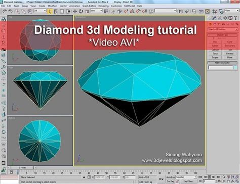 3dmax Tutorials Round Diamond Modeling Tutorial