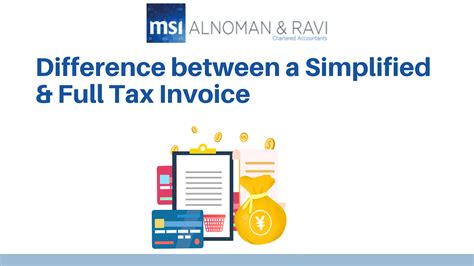 Difference Between A Simplified And Full Tax Invoice