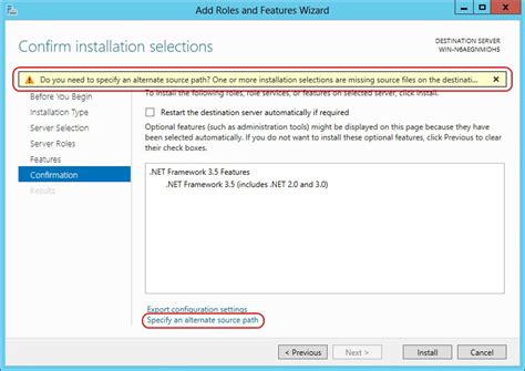 Install Windows Server 2012 Features And Specify Source Path Icewolf Blog