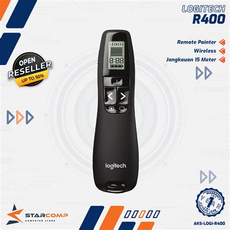 Jual Logitech R400 Remote Pointer Presentasi Wireless Laser Merah R 400 Shopee Indonesia