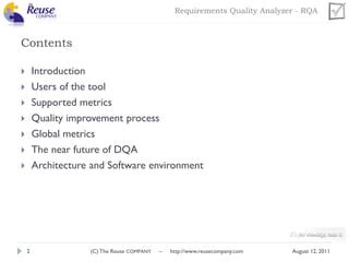 RQA Requirements Quality Analyzer PDF