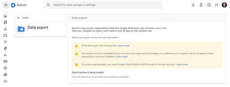 How To Export Google Workspace Data For Your Organization