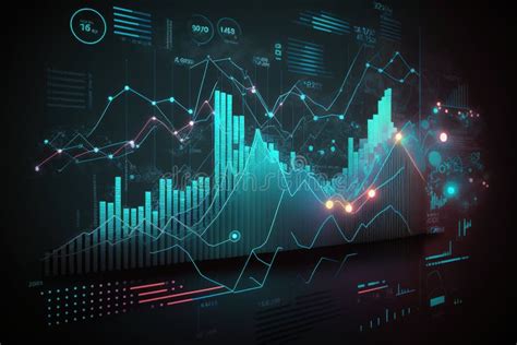 Analysis Concept On Finance Chart Data Diagram Stock Illustration
