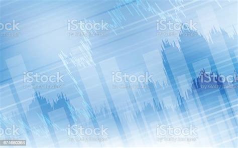 그라데이션 블루 색상에 가로 막대형 차트와 선 그래프 추상 금융 배경 가격에 대한 스톡 벡터 아트 및 기타 이미지 가격 경제 곡선 Istock