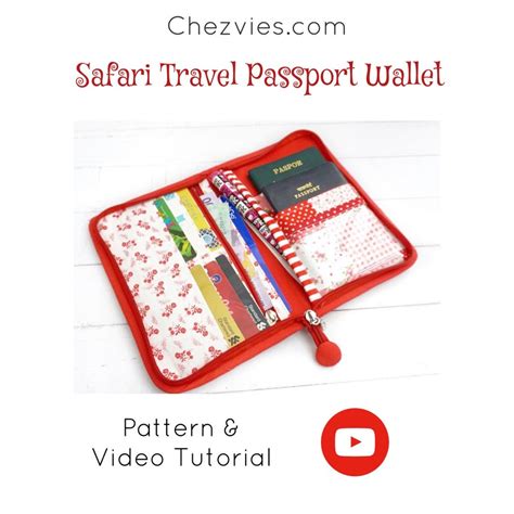 Safari Passport Holder Sewing Pattern With Templates And Video Etsy Safari Passport Holder Sewing Pattern With Templates And Video Etsy