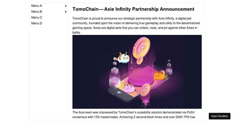 Tree Menu Codesandbox