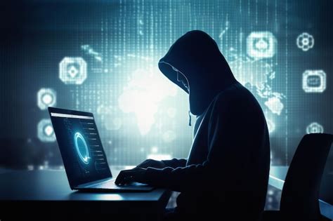 Premium Ai Image Hacking And Cyber Security Network Illustration Of