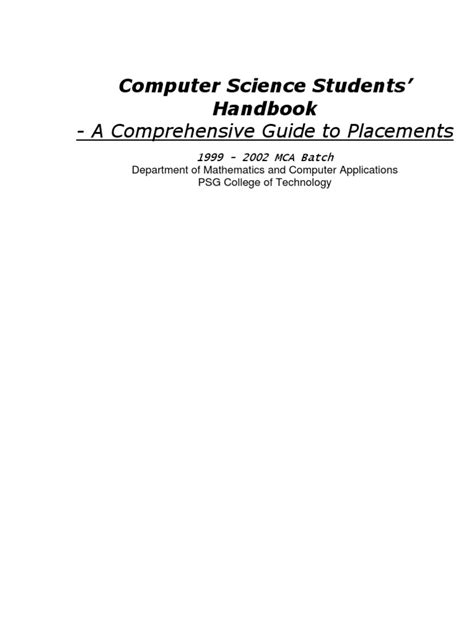Placement Guide Pdf Pointer Computer Programming C Programming