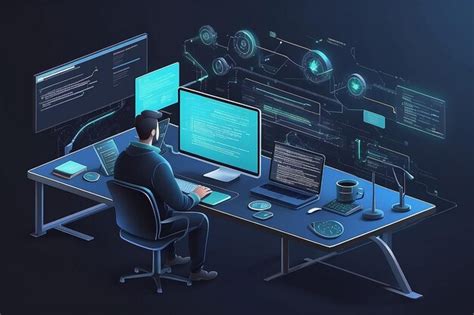 Software Code Testing Concept Illustration Premium Ai Generated Image