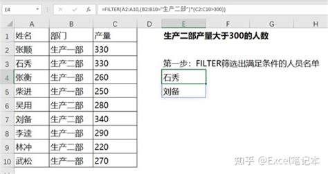 Excel函数filter实现条件求和，条件计数 知乎