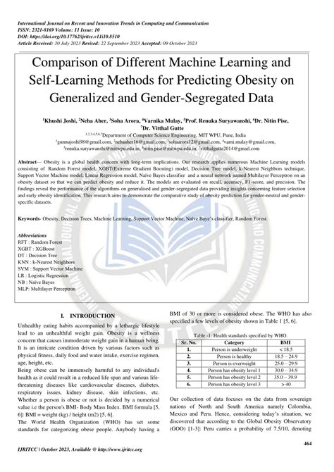 pdf comparison of different machine learning and self learning