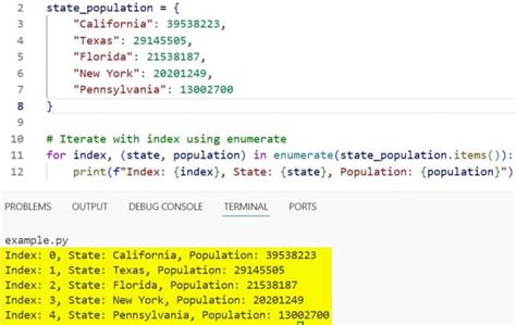 Python Iterate Through Dictionary By Index