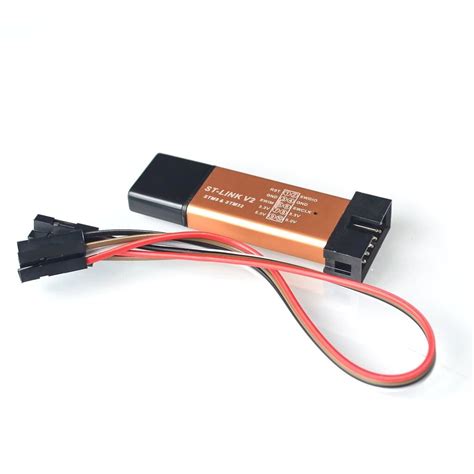 St Link V2 Clone Stm8 Stm32 Emulator Downloader Programming Unit คละสี