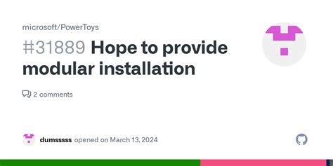Hope To Provide Modular Installation · Issue 31889 · Microsoft