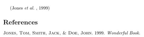Spacing Remove Space In Reference In Et Al Tex Latex Stack