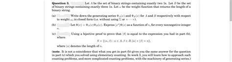 Answered Let A Be The Set Of Binary Strings Bartleby