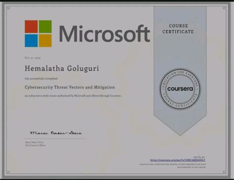 Hema Latha On Linkedin Coursera Microsoft