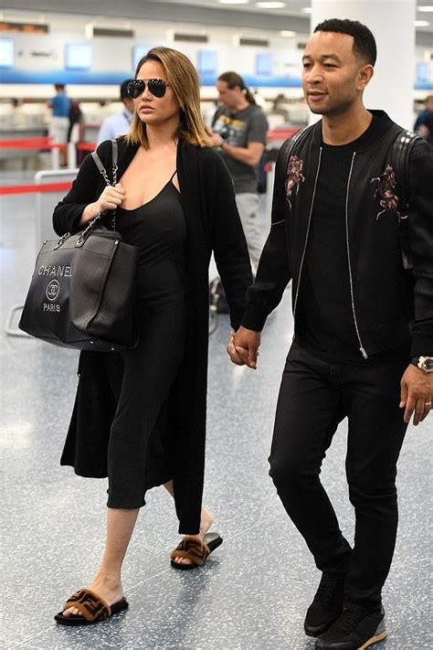 Chrissy Teigen Miami Airport April Star Style