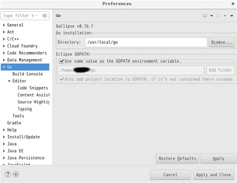 Eclipse下配置golang开发环境 Csdn博客