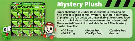 Unspeakable 6 Mini Mystery Plush Series 1 Blind Box 1 Of 6 Possible