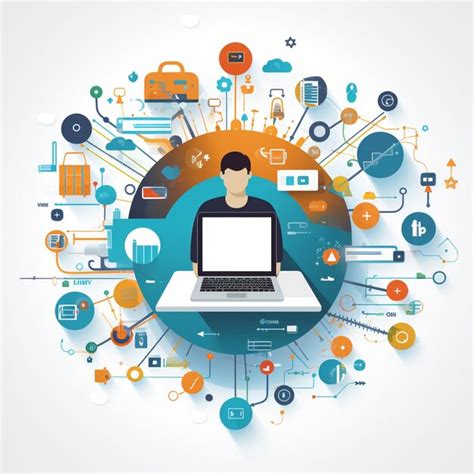 premium vector internet network communication web technology computer