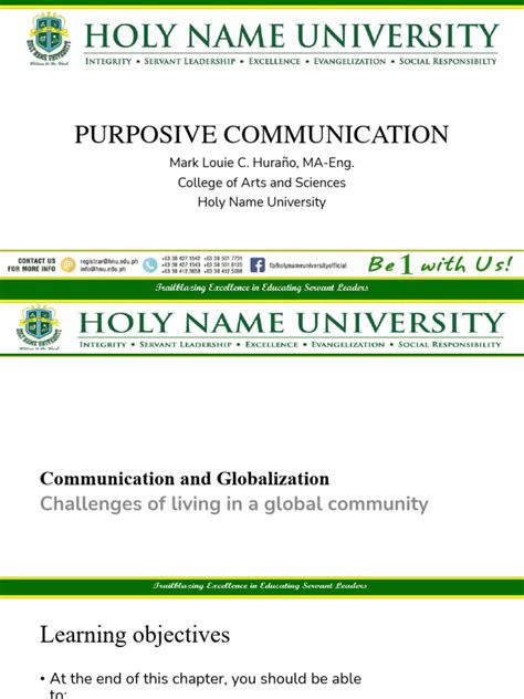 Lecture Notes On Communication And Globalization And Local And Global